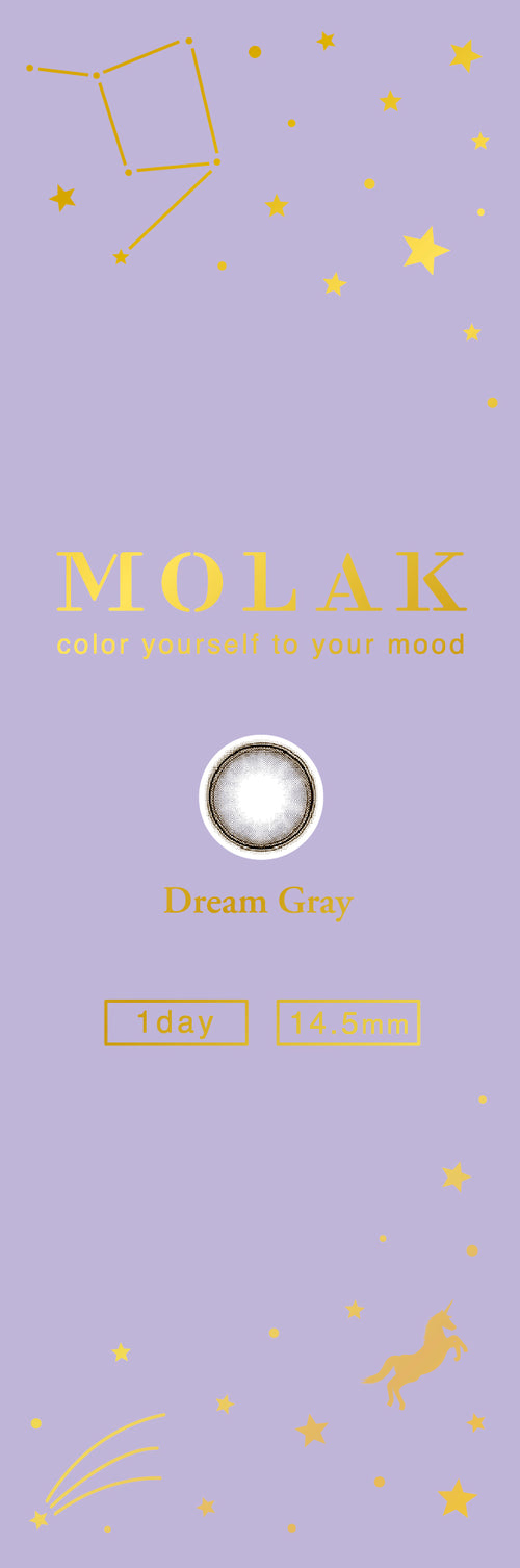 Dream Gray [MOLAK] | 1day Colored Contact Lens - DIA 14.5mm | Push!Color